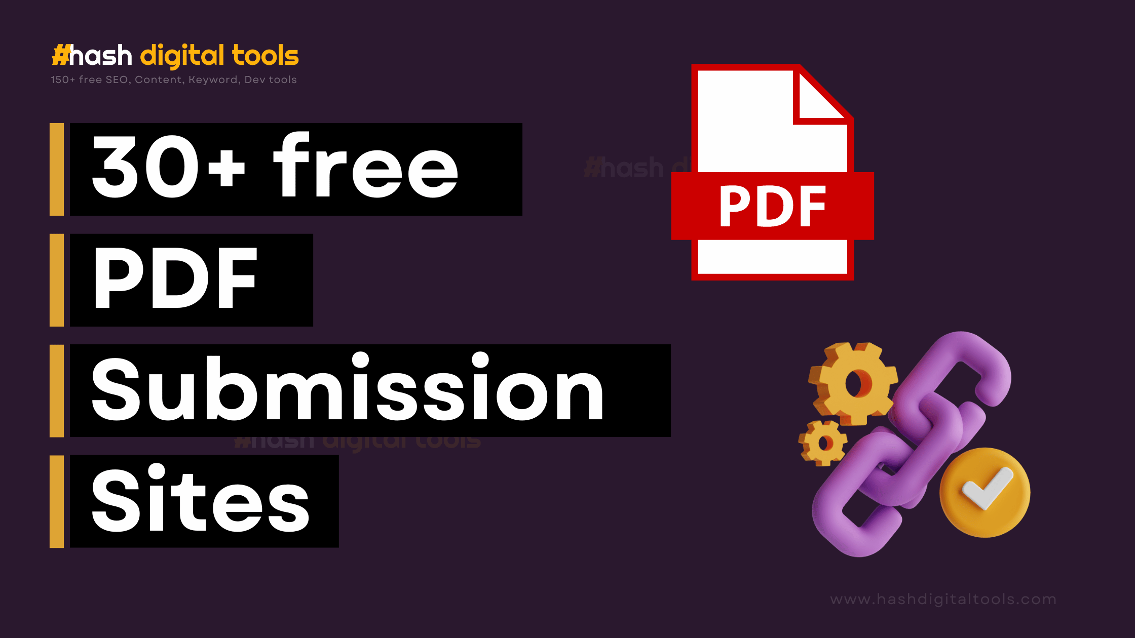 Best PDF Submission Sites List - Hash Digital Tools Blog